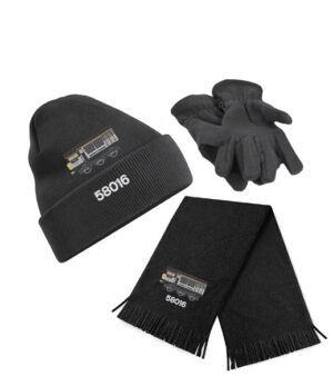 Railway Loco Beanie Hat Scarf and Glove Winter Set - GDMK Images